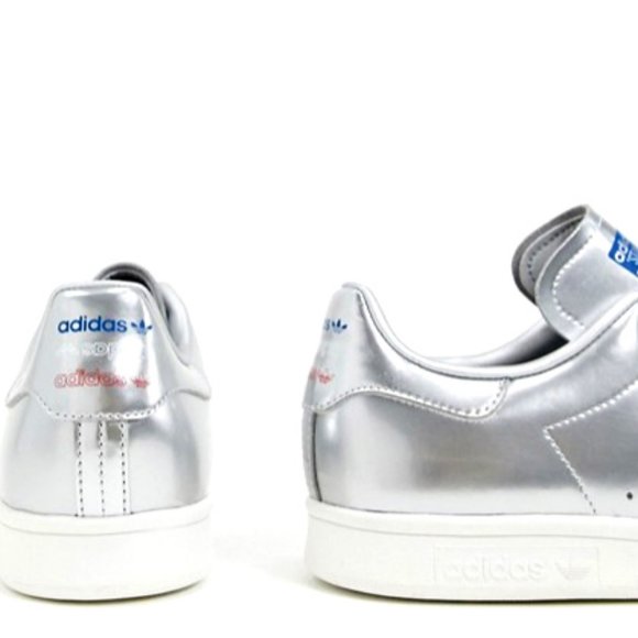 adidas | Shoes | Adidas Unisex Metallic Athletic Silver Shoes | Poshmark